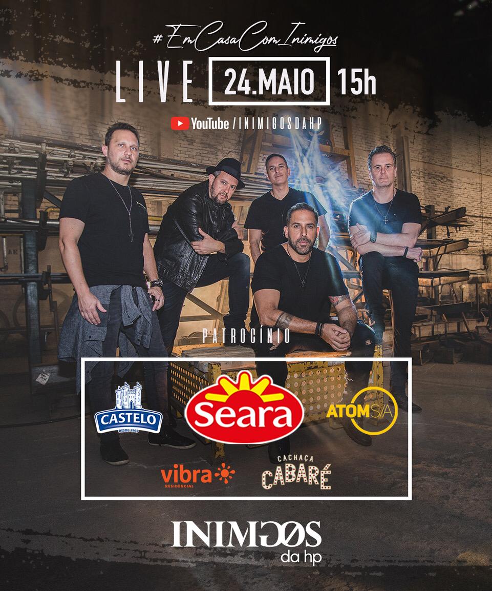 Inimigos da HP comemoram 21 anos de carreira com live show | ARTECULT.COM