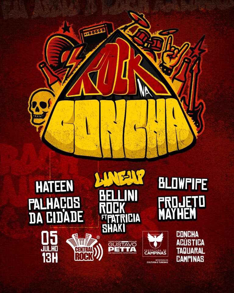 Rock na Concha celebra os 16 anos da Central do Rock com entrada ...